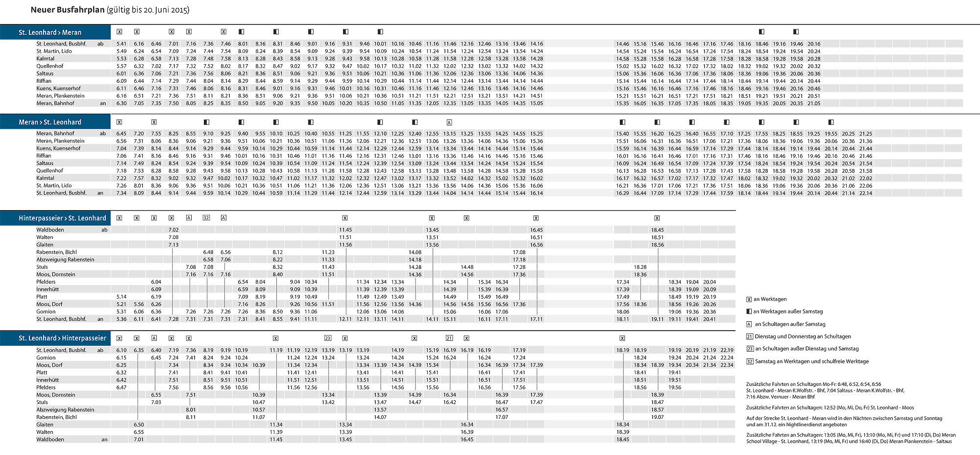 passeier.it – Moos, St. Martin, St. Leonhard – Passeiertal: Bus